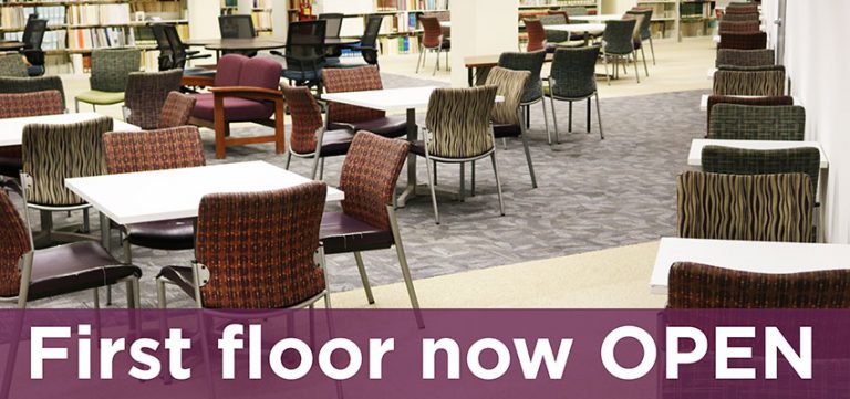 1st Floor Now Open! - UCF Libraries