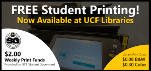 Free Student Printing now at UCF Libraries - UCF Libraries